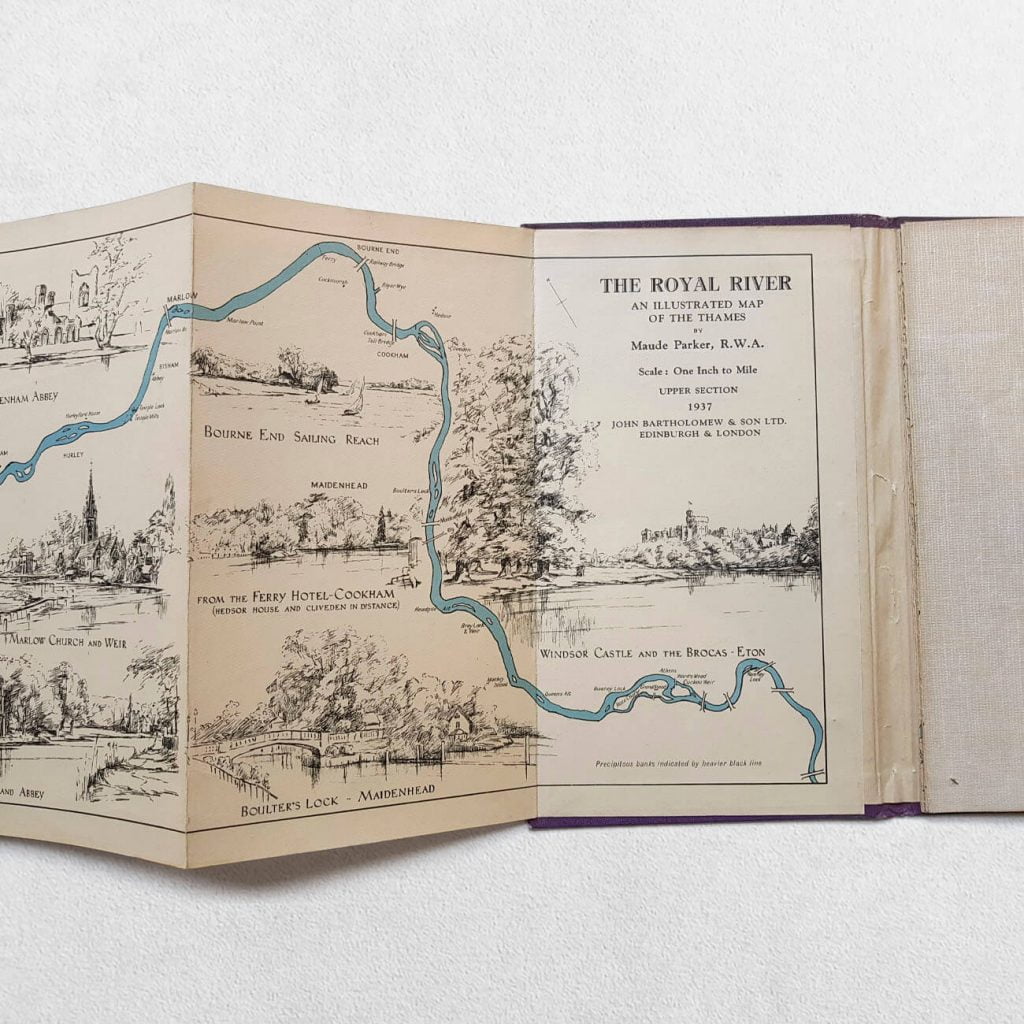 The Royal River: An Illustrated Map Of The Thames - Hornseys Gallery ...