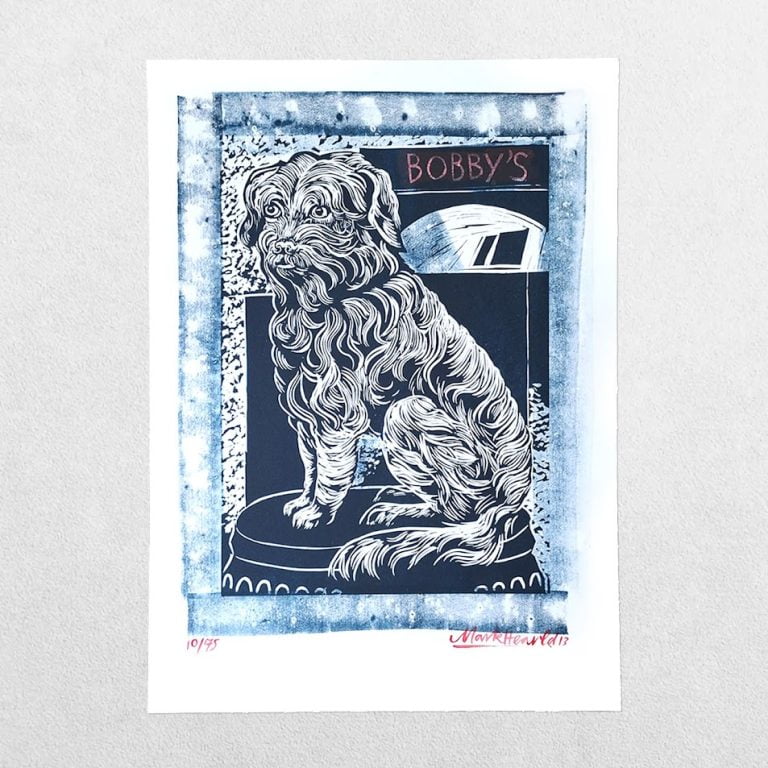 GREYFRIARS BOBBY – ORIGINAL LINOCUT - Hornseys Gallery - Ripon, North ...