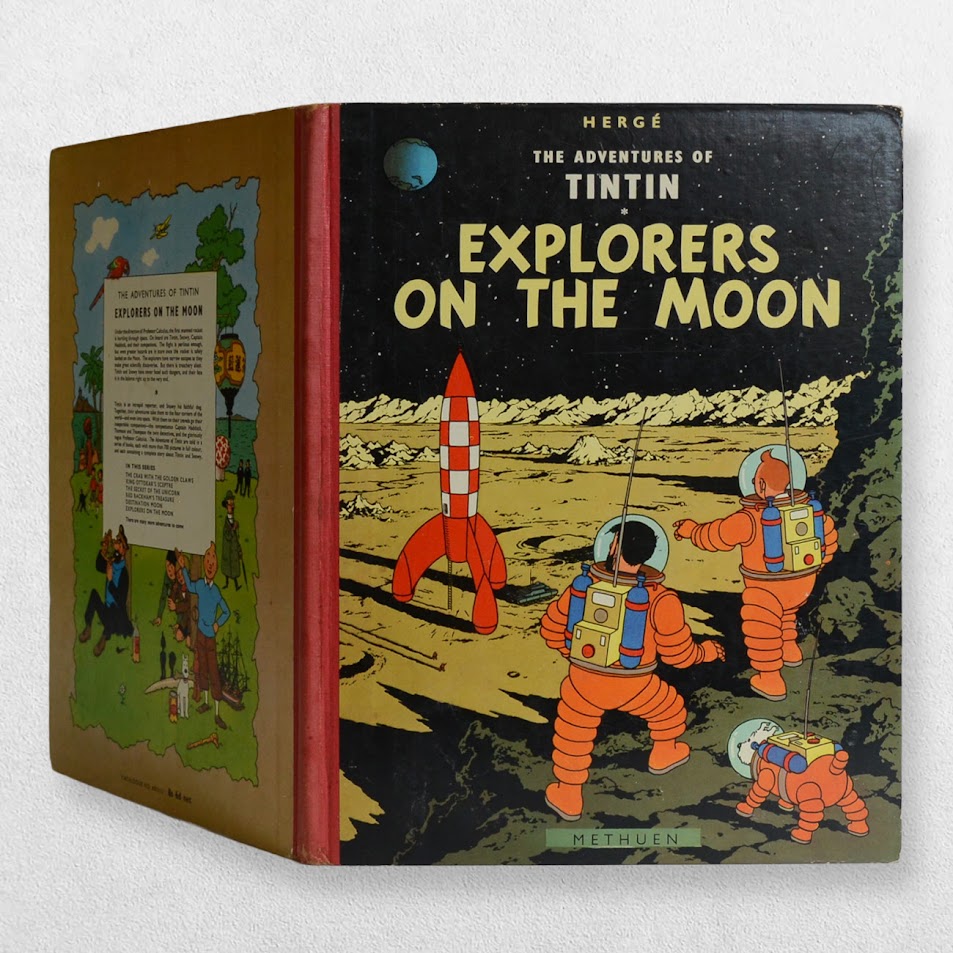 The Adventures Of Tintin - Explorers On The Moon - First Edition - 1959 ...